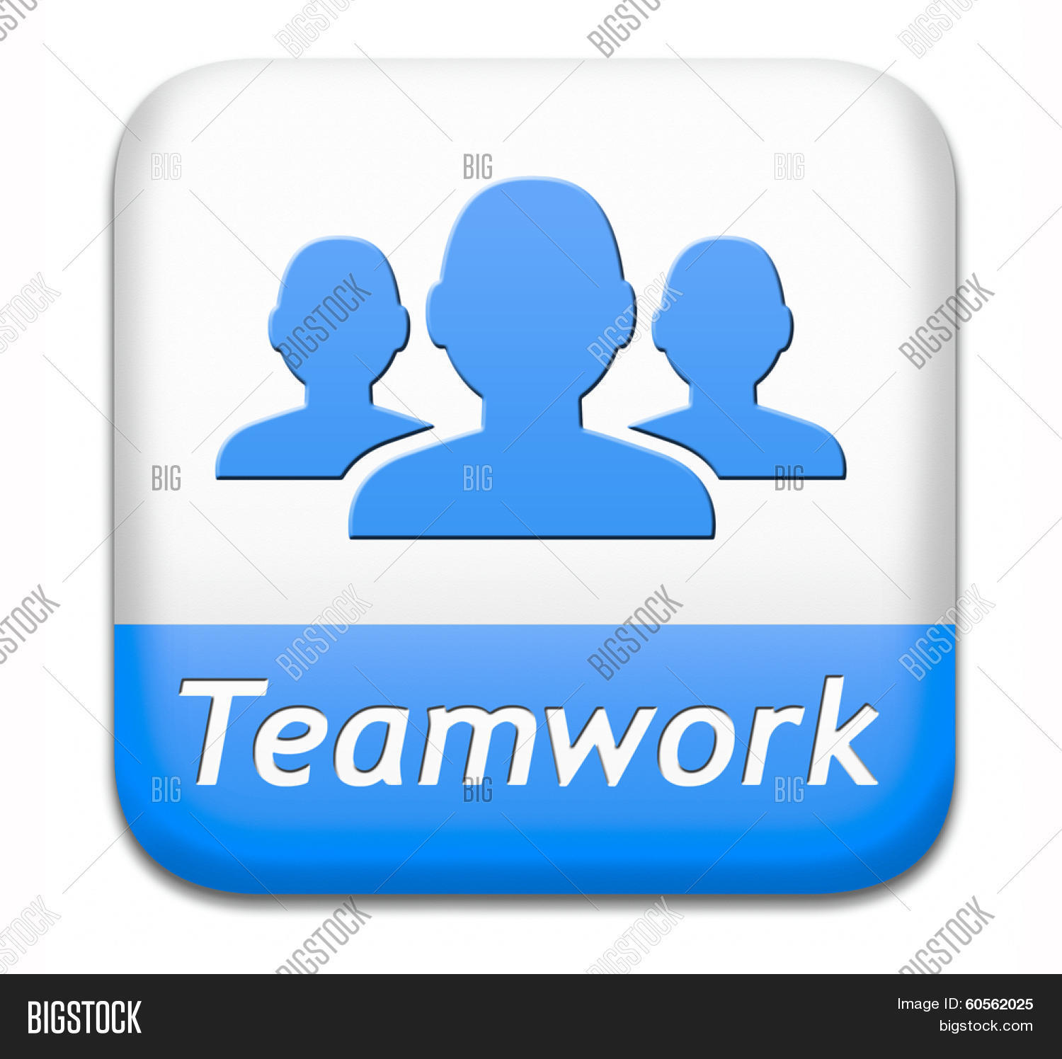 Teamwork Button Image & Photo (Free Trial) | Bigstock