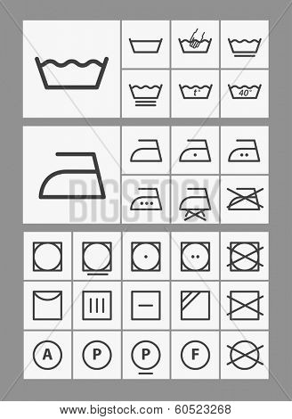 Washing Instruction Vector & Photo (Free Trial) | Bigstock