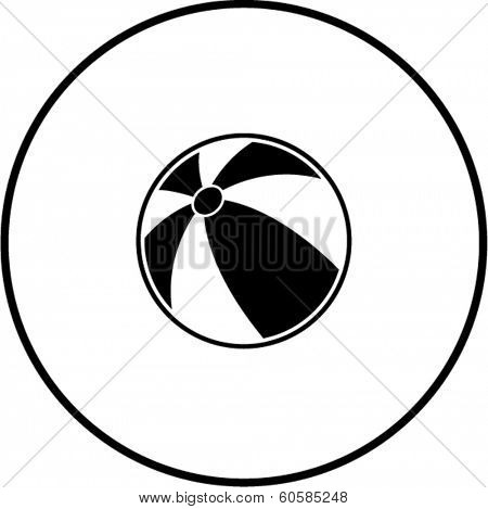 Beach Ball Symbol Vector & Photo (Free Trial) | Bigstock