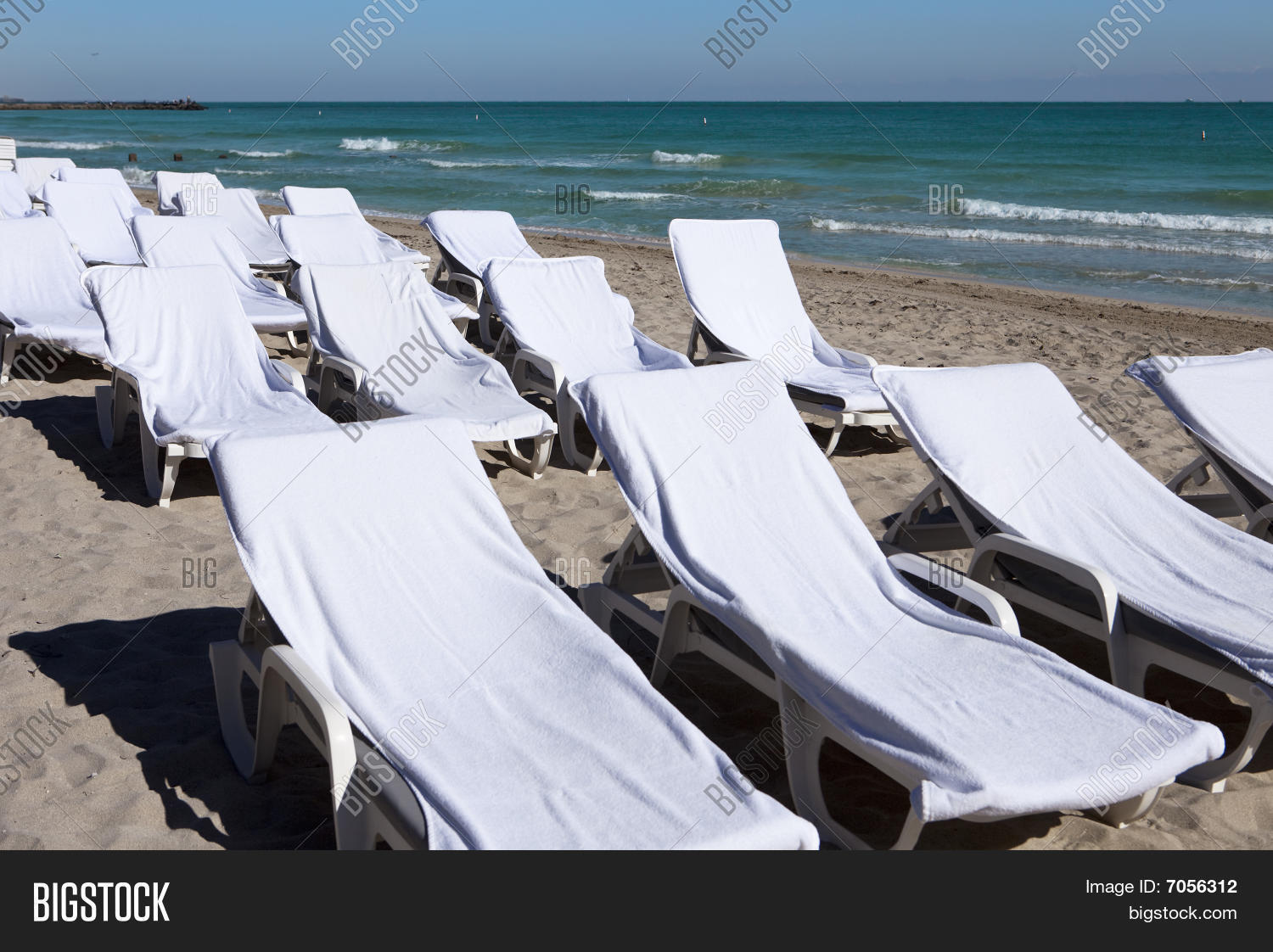 Empty Beach Chairs Image & Photo (Free Trial) | Bigstock