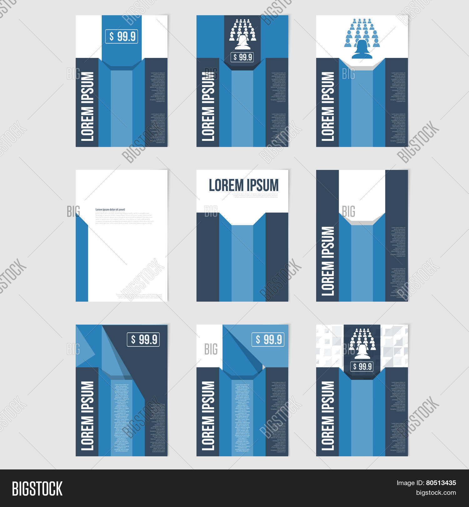 Flyer Template Back Vector & Photo (Free Trial) | Bigstock