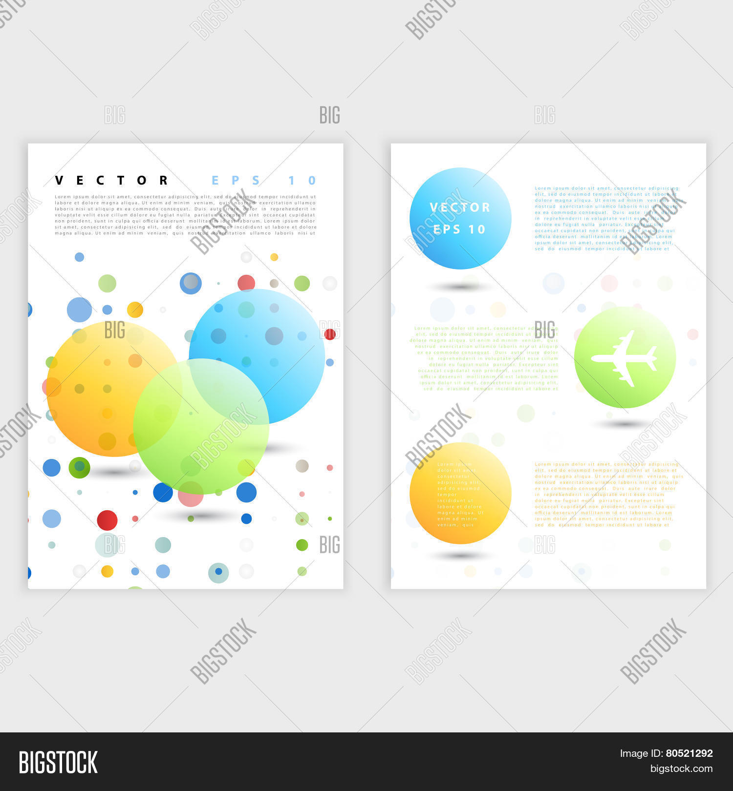 Flyer Template Back Vector & Photo (Free Trial) | Bigstock