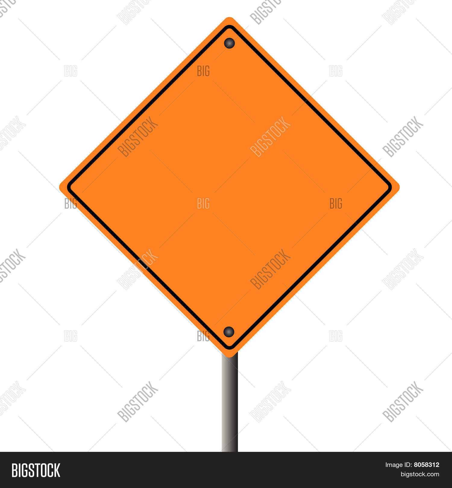 Blank Orange Sign Vector & Photo (Free Trial) | Bigstock