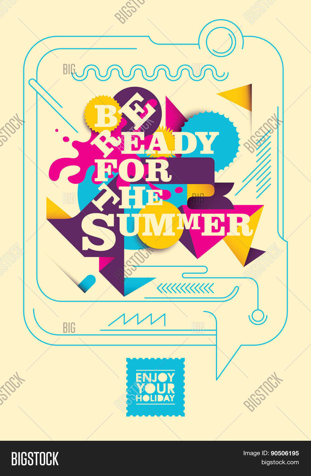 Colorful Summer Vector & Photo (Free Trial) | Bigstock