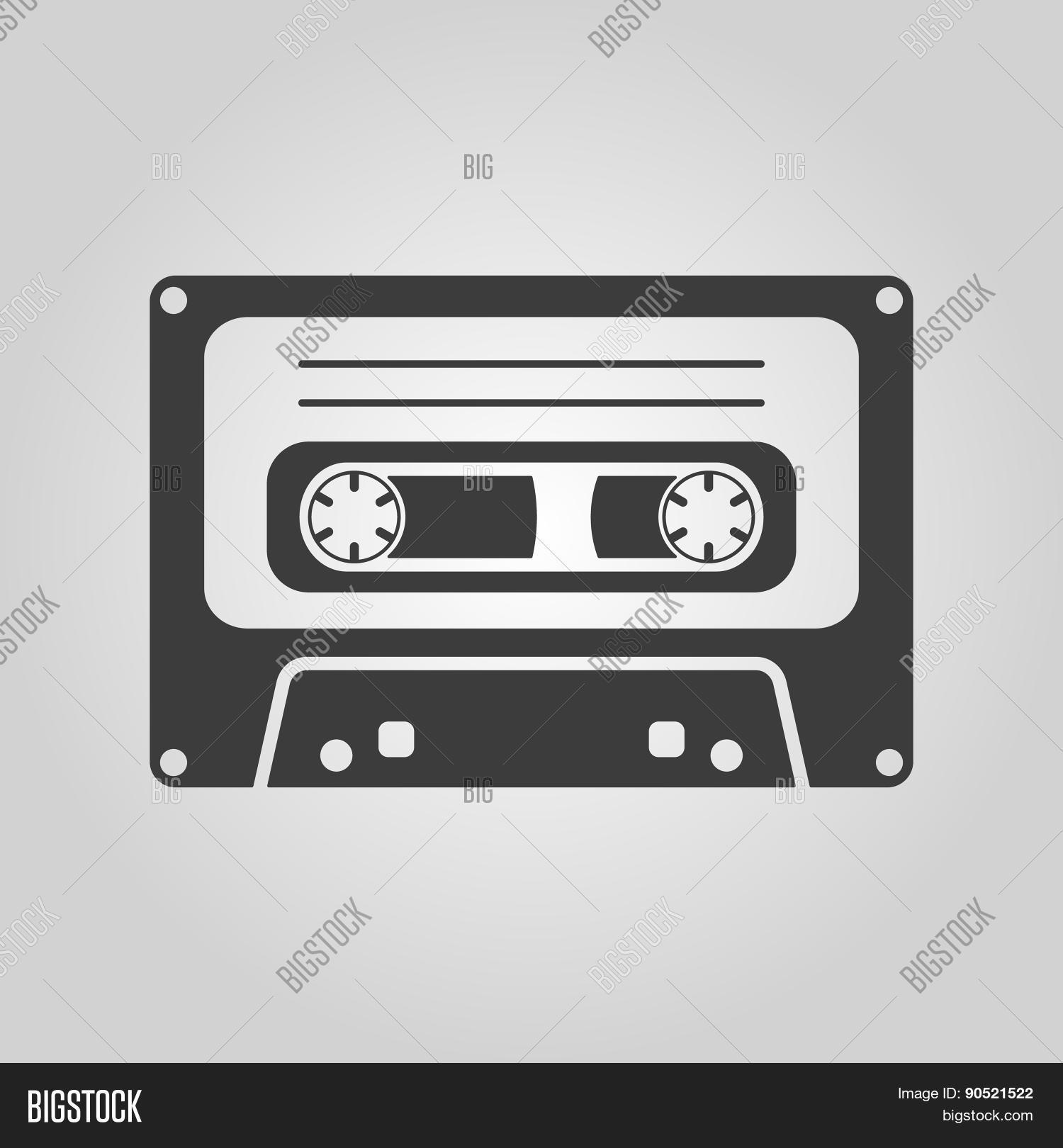 Tape Icon. Cassette Vector & Photo (Free Trial) | Bigstock