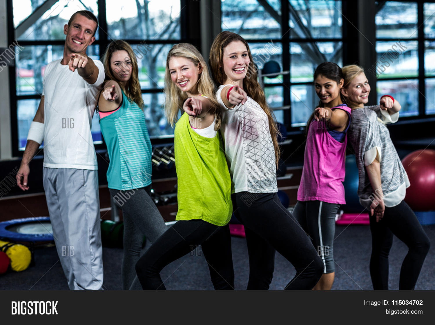Dancer Group Pointing Image & Photo (Free Trial) | Bigstock