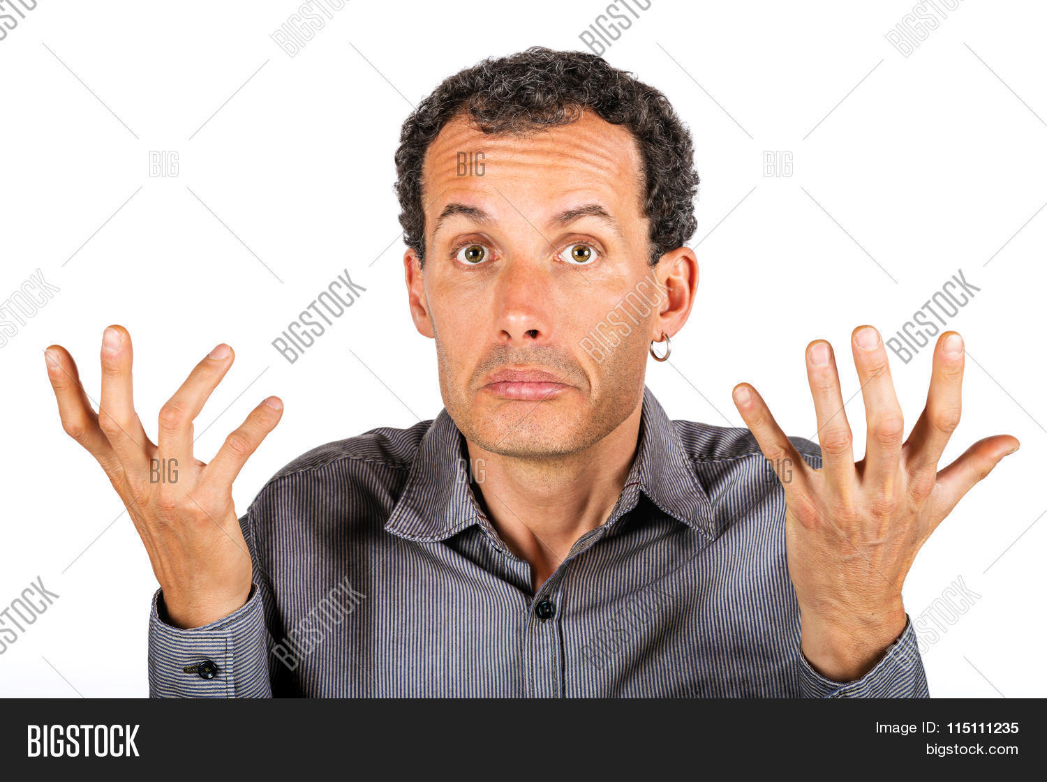 Confused Man Giving Image & Photo (Free Trial) | Bigstock