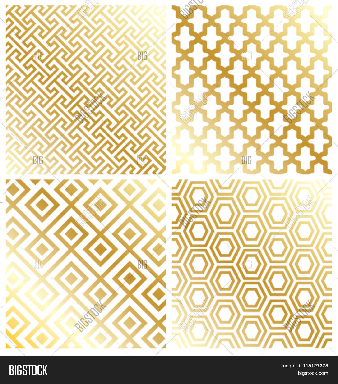 ROYAL GOLD GEOMETRIC Vector & Photo (Free Trial) | Bigstock