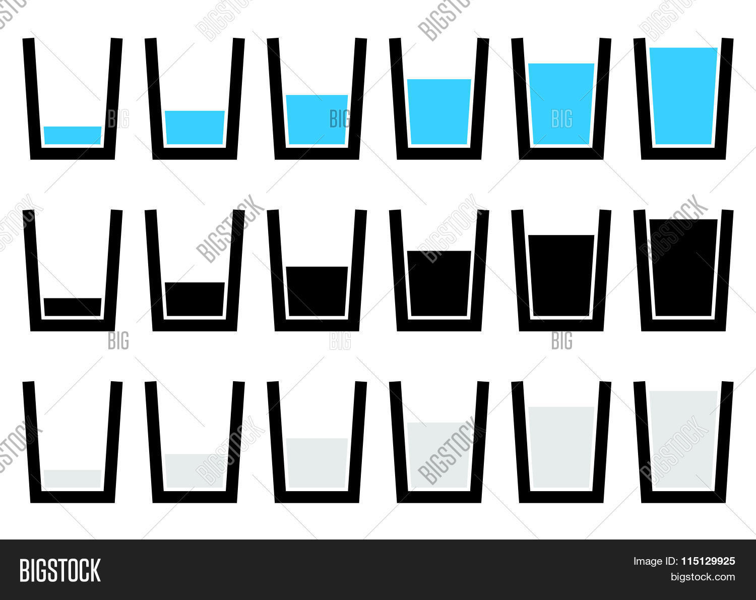 Water Glass Symbols, Vector & Photo (Free Trial) | Bigstock