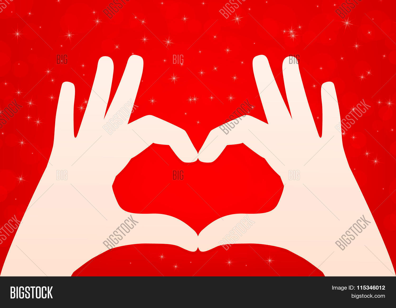 Hands Heart Vector Vector & Photo (Free Trial) | Bigstock