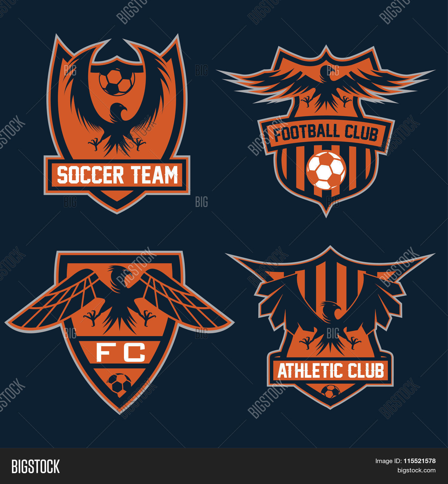 Football Team Crests Vector & Photo (Free Trial) | Bigstock
