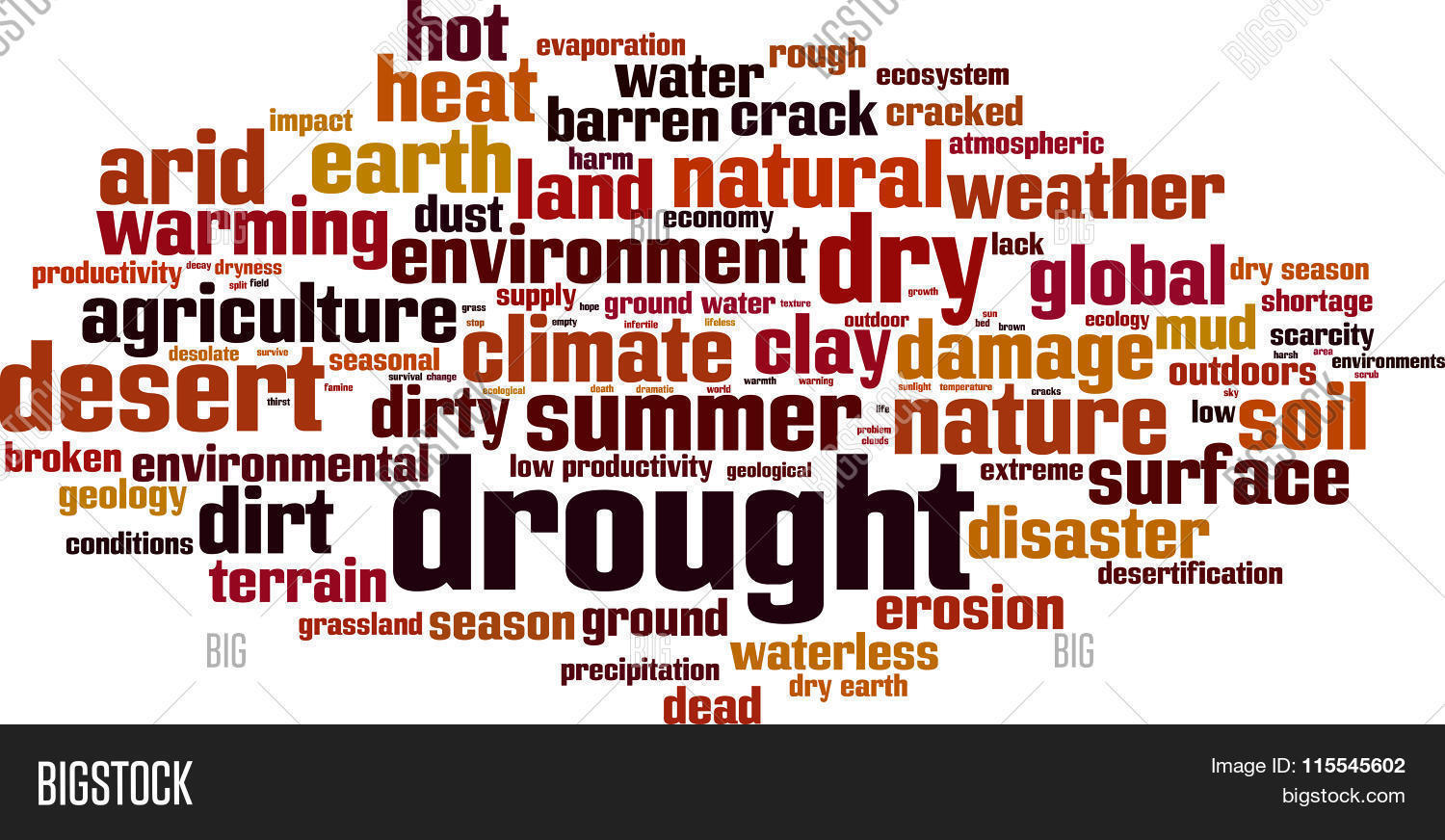 Drought Word Cloud Vector & Photo (Free Trial) | Bigstock