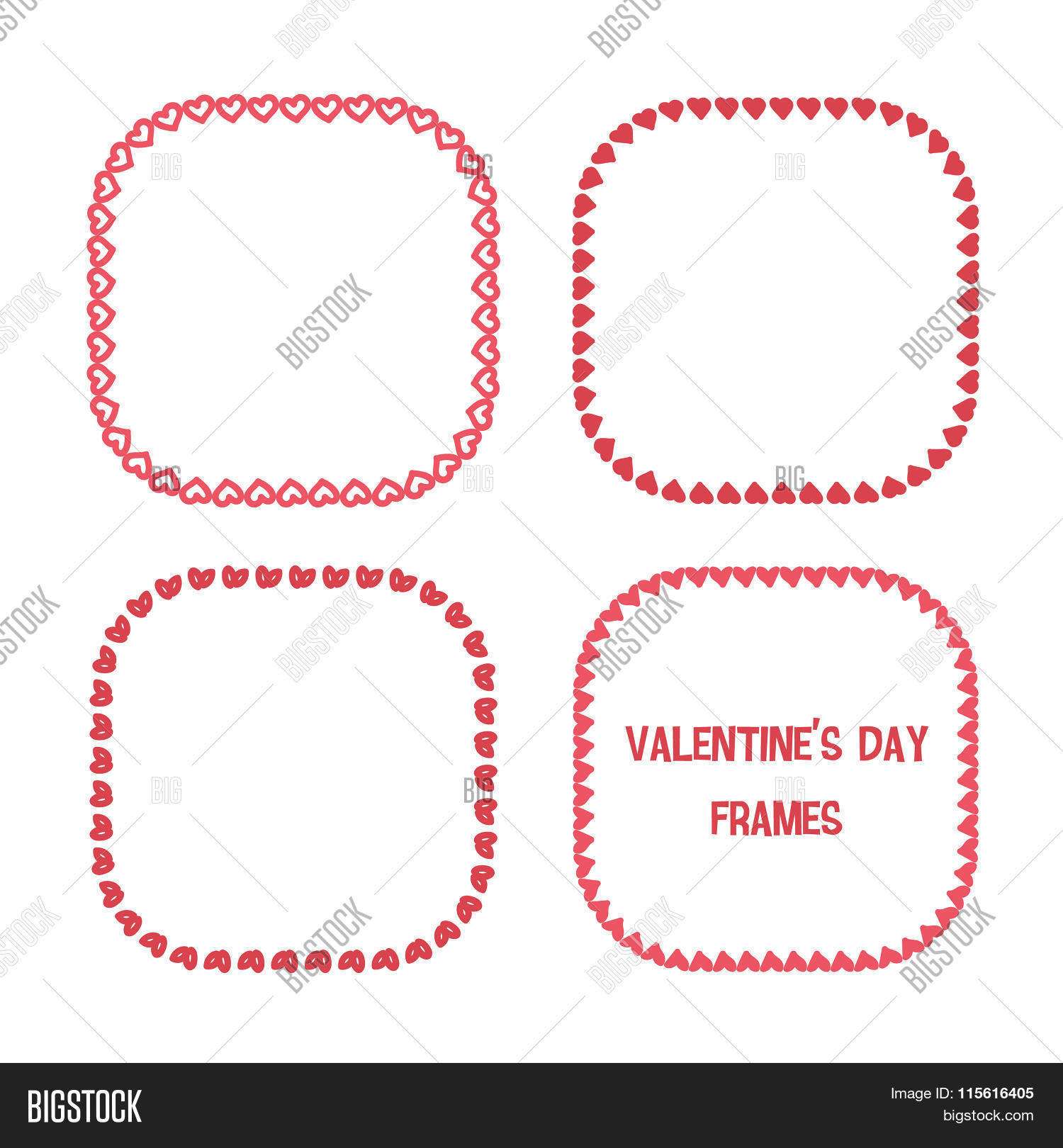 Set Hand Drawn Heart Vector & Photo (Free Trial) | Bigstock