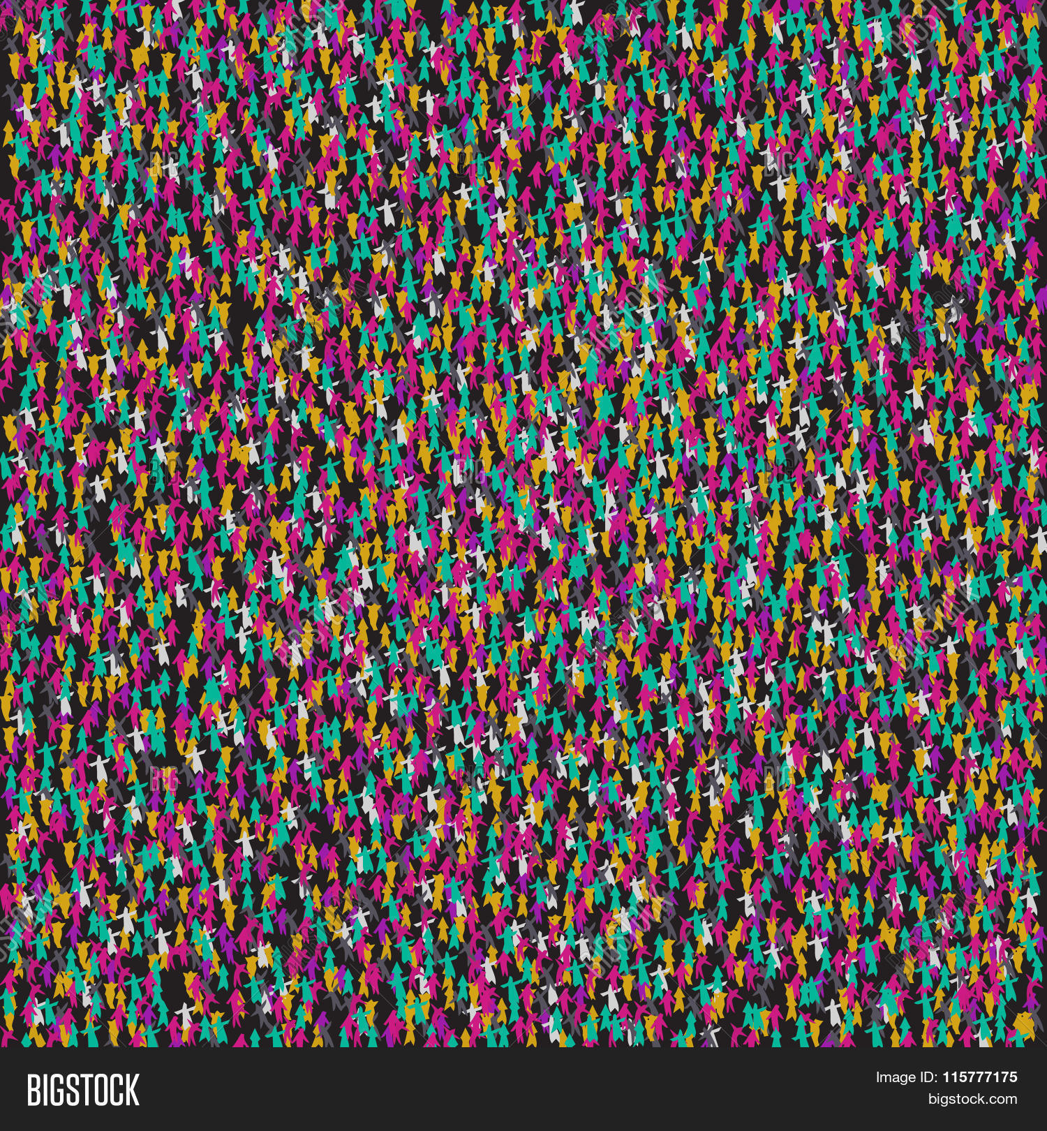 Abstract Group Of People