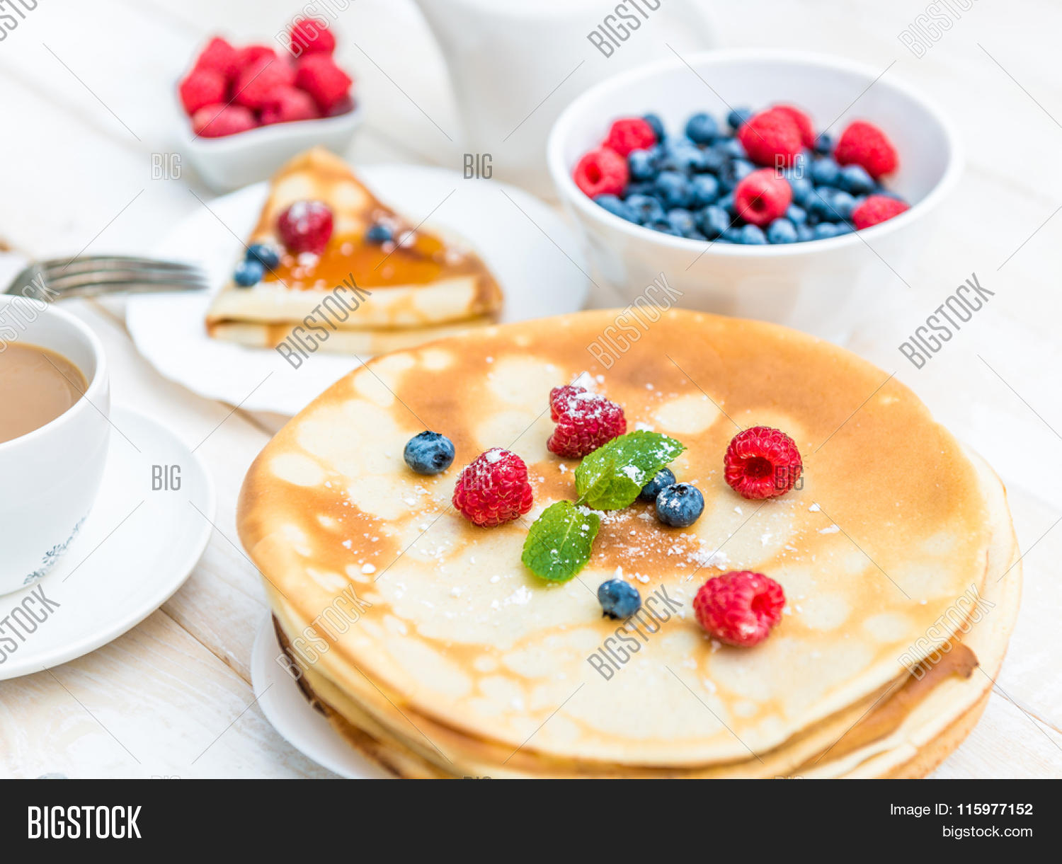 Breakfast Pancakes On Image & Photo (Free Trial) | Bigstock