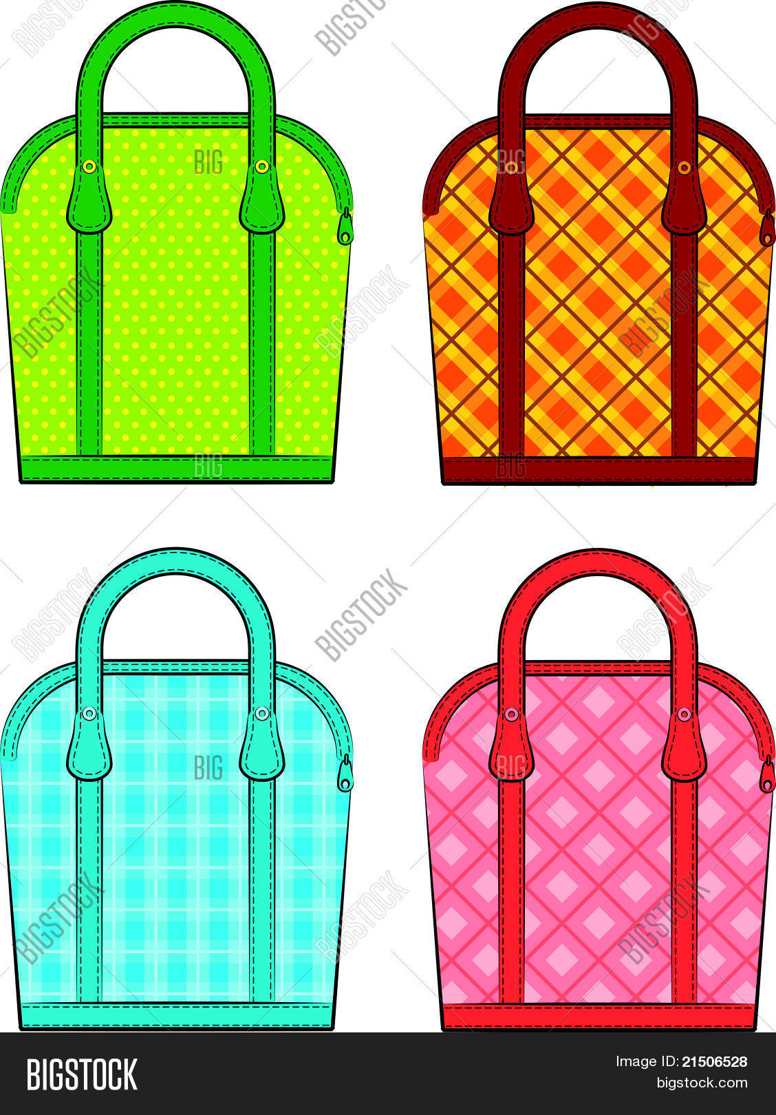Cartoon Woman's Bag. Vector & Photo (Free Trial) | Bigstock