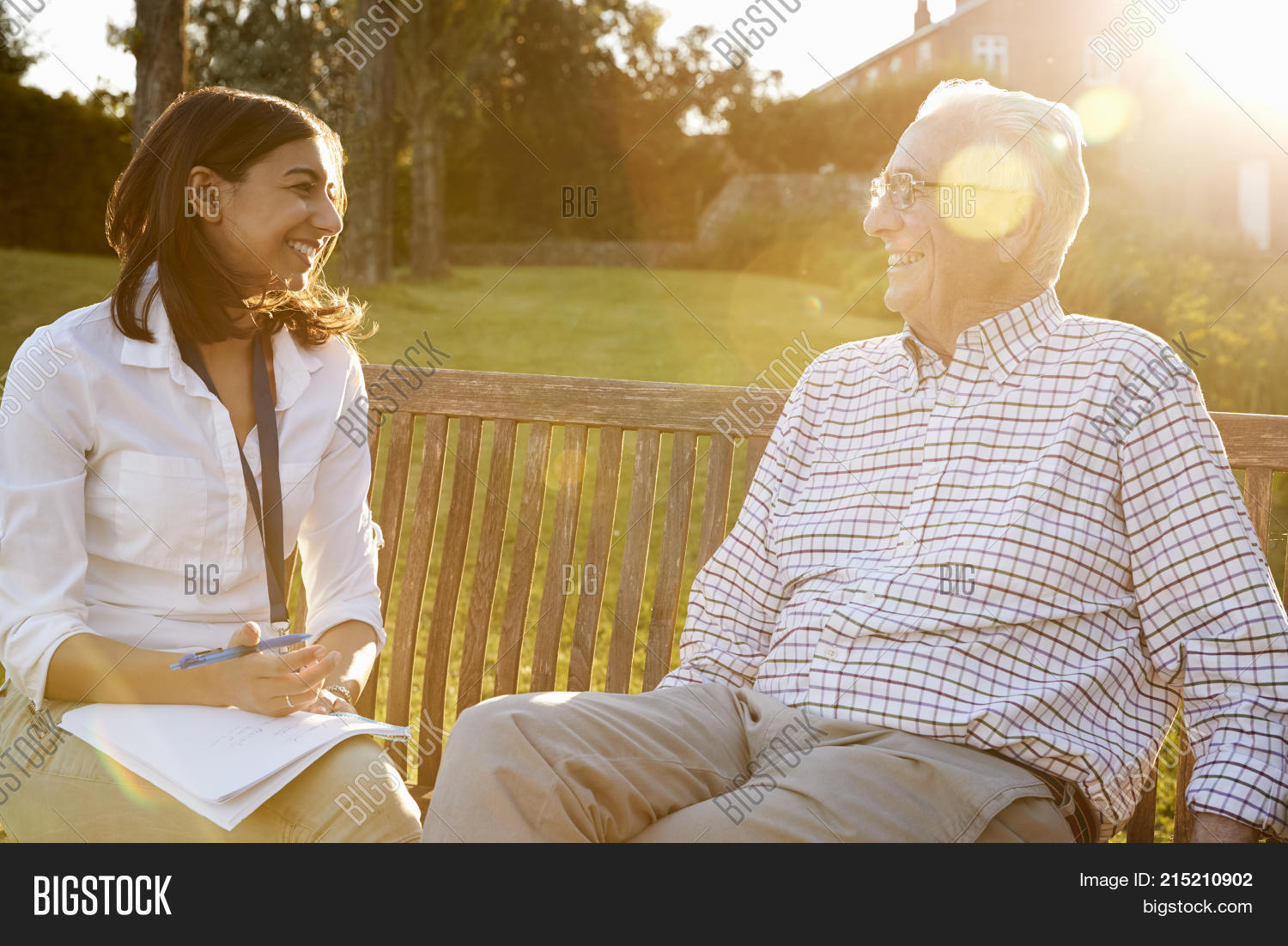 Woman Visiting Senior Image & Photo (Free Trial) | Bigstock