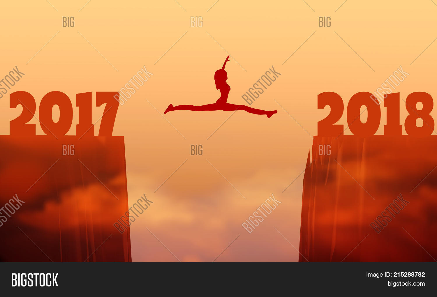 Woman Jump Between Image & Photo (Free Trial) | Bigstock
