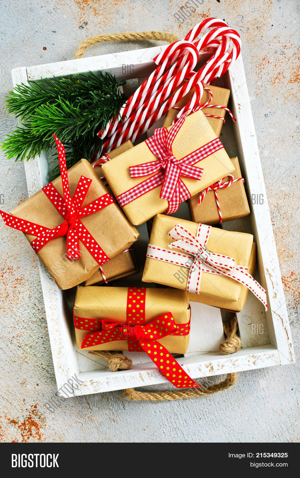 Box Presents On Table Image & Photo (Free Trial) | Bigstock