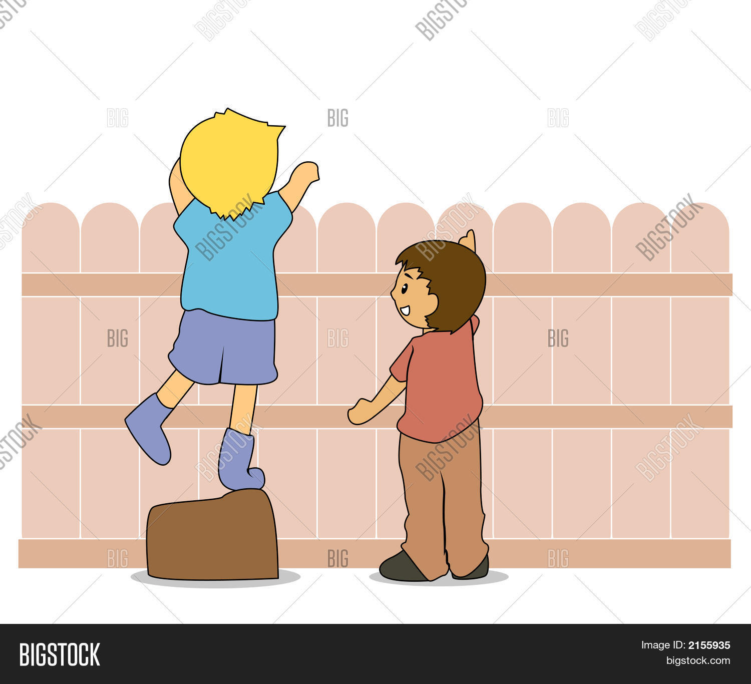 Kids Looking Over Image & Photo (Free Trial) | Bigstock