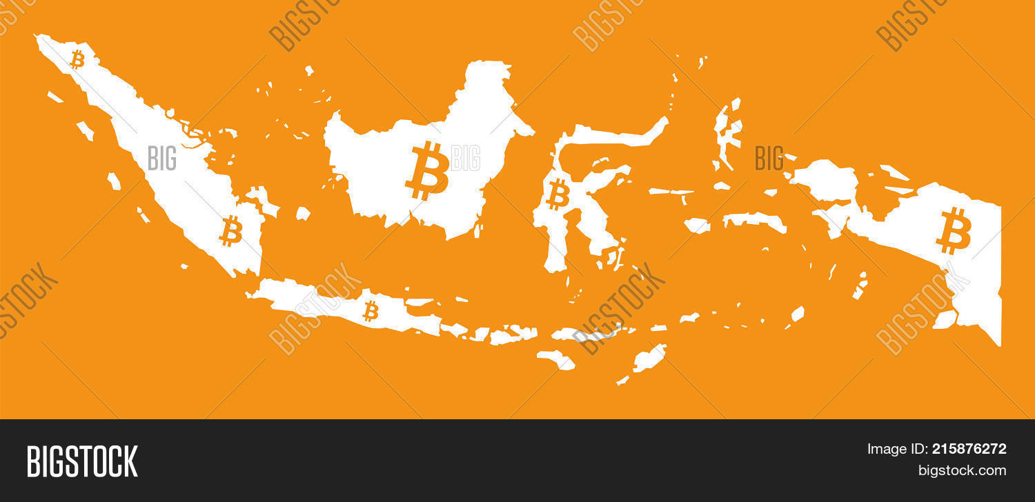 Indonesia Map Bitcoin Image & Photo (Free Trial) | Bigstock
