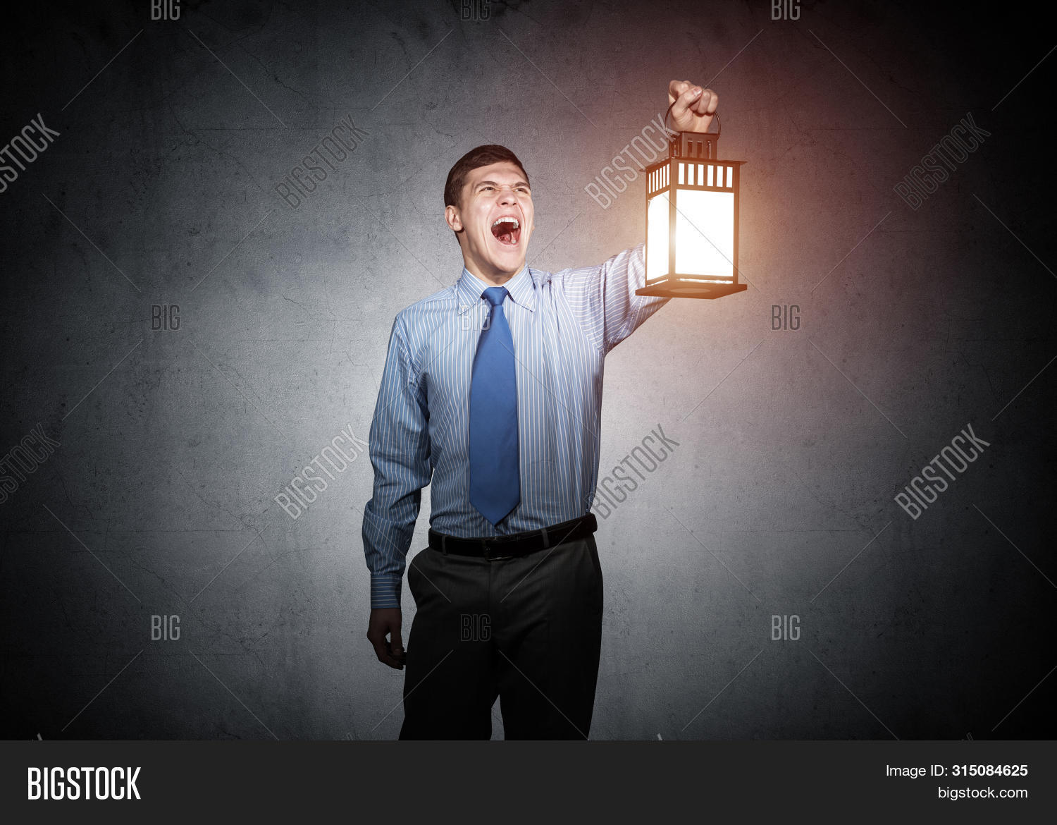 Screaming Businessman Image & Photo (Free Trial) | Bigstock