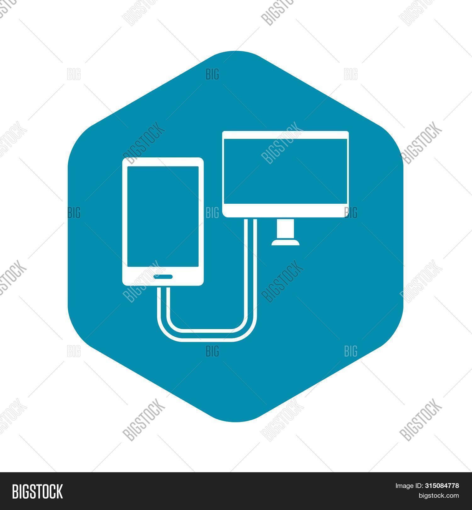 Connection Phone Icon Image & Photo (Free Trial) | Bigstock