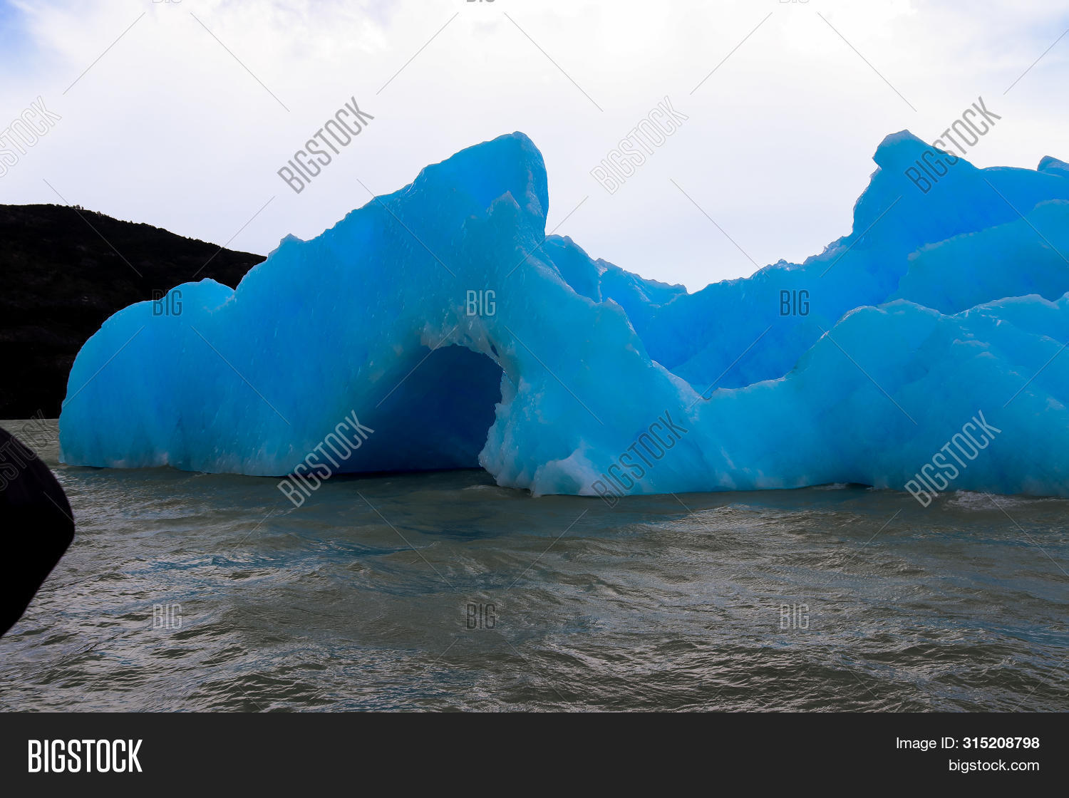 Grey Glacier Grey Lake Image & Photo (Free Trial) | Bigstock