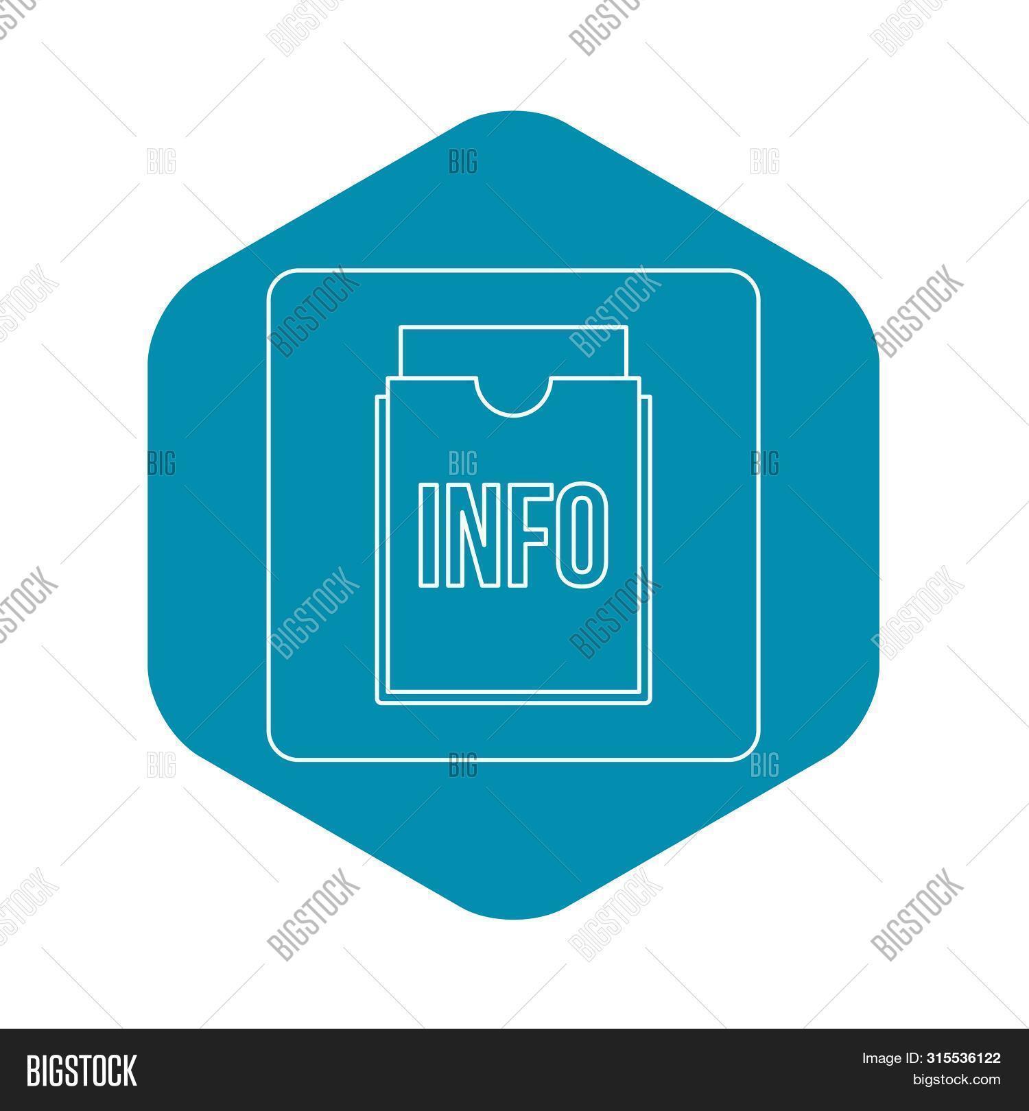 Info Folder Icon Image & Photo (Free Trial) | Bigstock