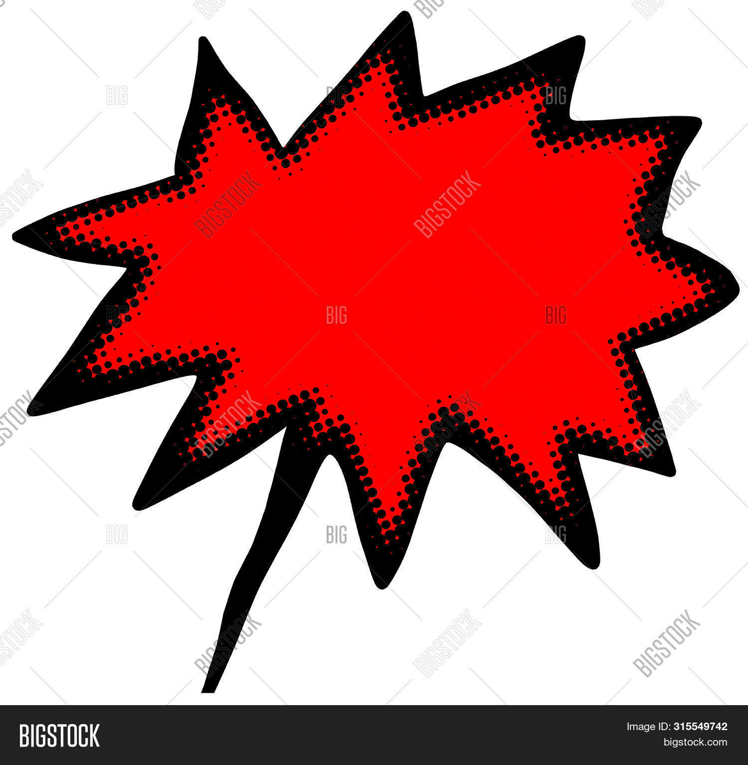 Raster Comic Empty Red Image & Photo (Free Trial) | Bigstock