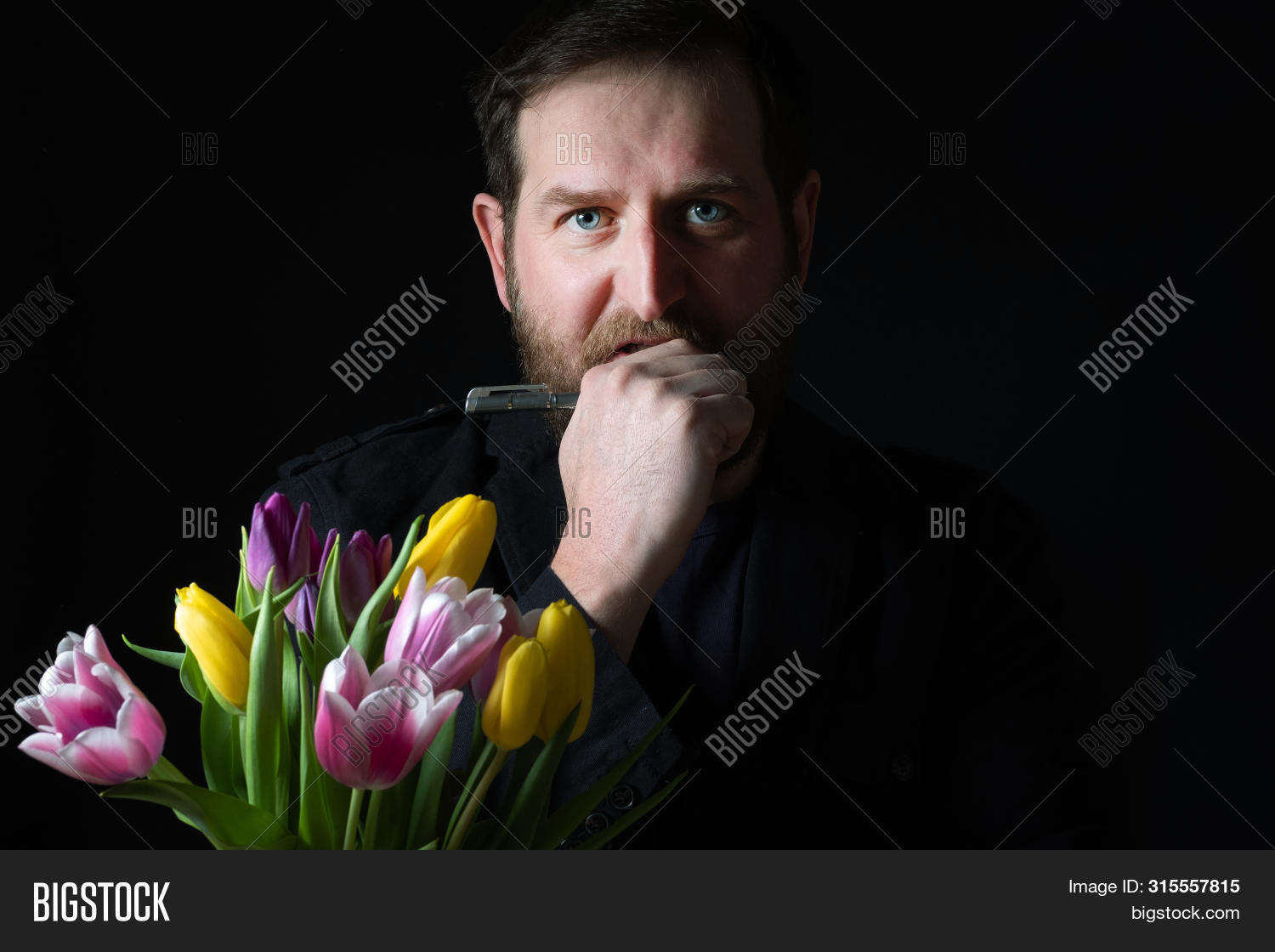 Brooding Bearded Man Image & Photo (Free Trial) | Bigstock