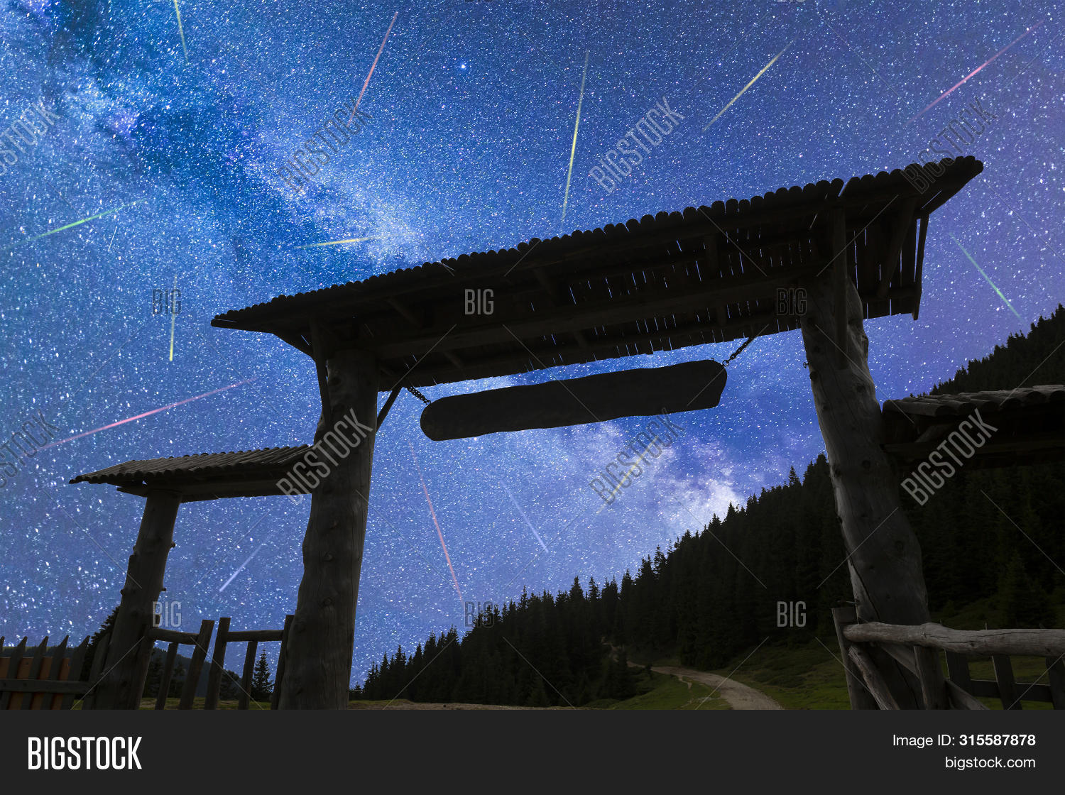 View Meteor Shower Image & Photo (Free Trial) | Bigstock
