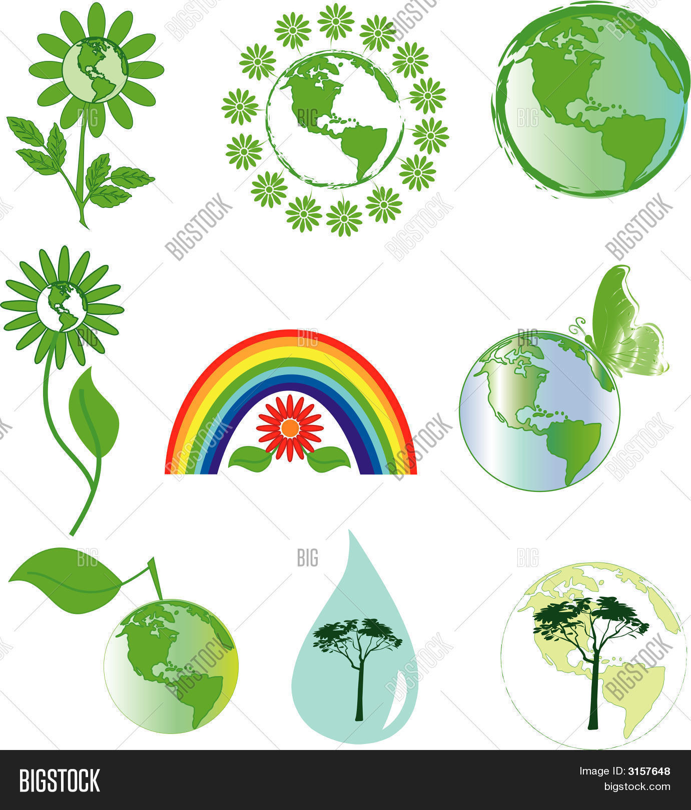Environmental Icons Vector & Photo (Free Trial) | Bigstock