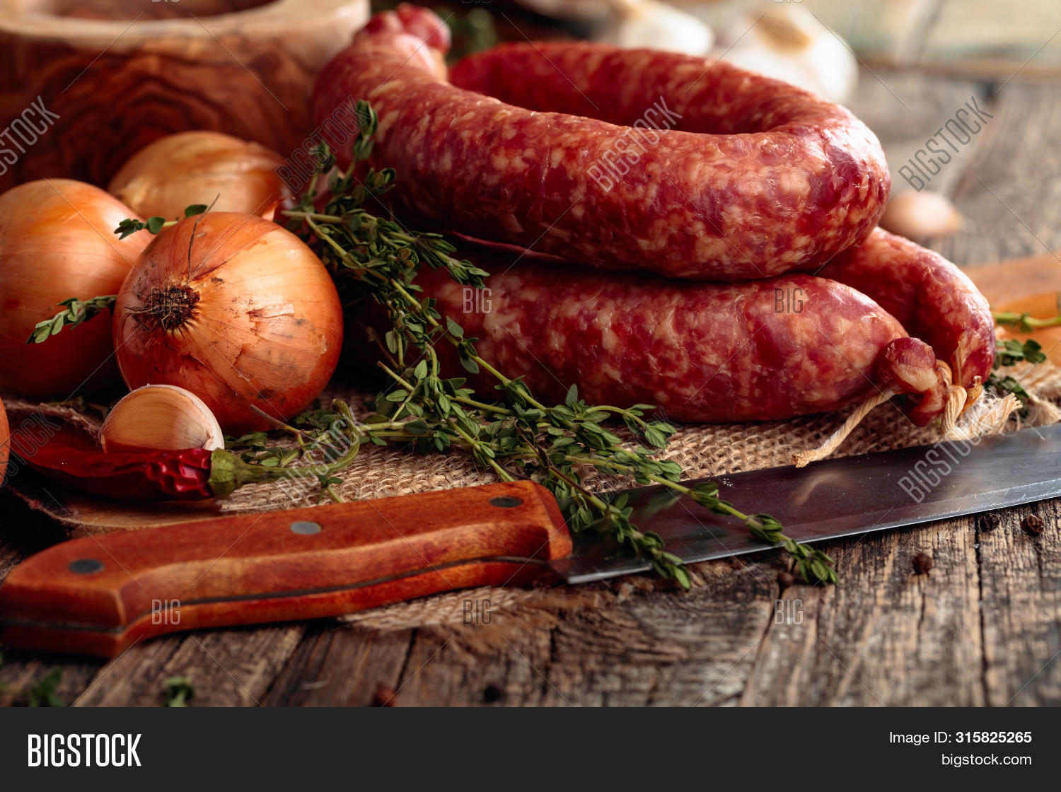 Imagen y foto Dry-cured Sausage (prueba gratis) | Bigstock