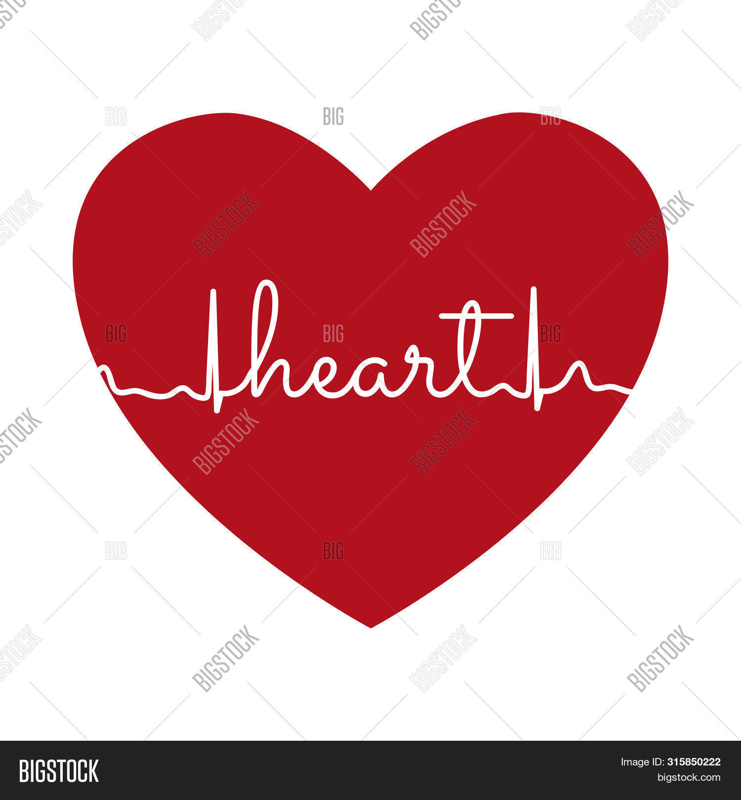 Red Heart, Word Heart Vector & Photo (Free Trial) | Bigstock