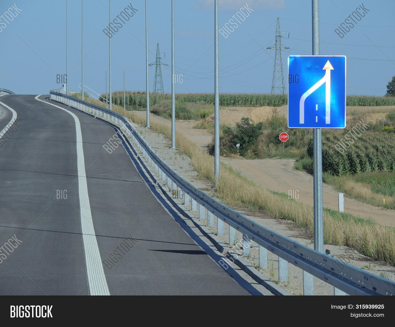 End Slow Lane Road Image & Photo (Free Trial) | Bigstock