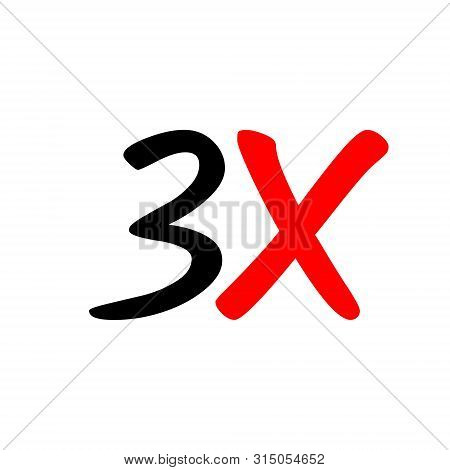 3x Sign Icon. Faster Vector & Photo (Free Trial) | Bigstock