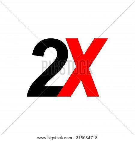 2x Sign Icon. Faster Vector & Photo (Free Trial) | Bigstock