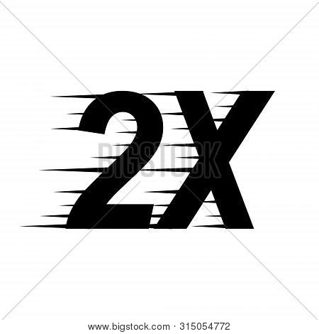 2x Sign Icon. Faster Vector & Photo (Free Trial) | Bigstock