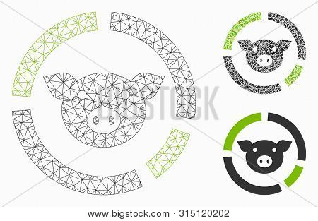 Mesh Pig Diagram Vector & Photo (Free Trial) | Bigstock