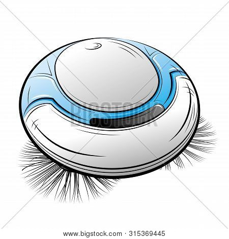 Drawing Blue Robotic Vector & Photo (Free Trial) | Bigstock