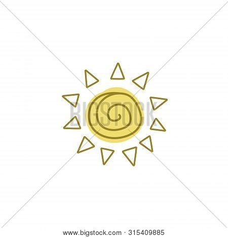 Drawing Yellow Sun Vector & Photo (Free Trial) | Bigstock
