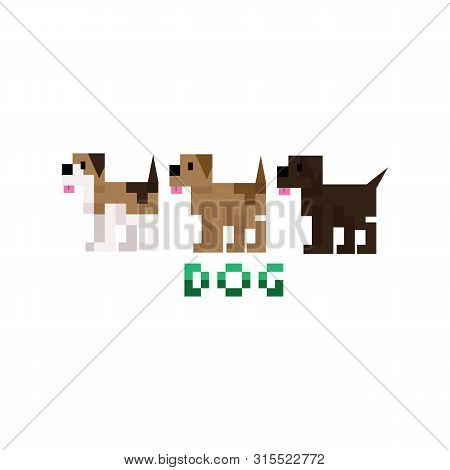 Cute 8bit Pet Dog Vector & Photo (Free Trial) | Bigstock
