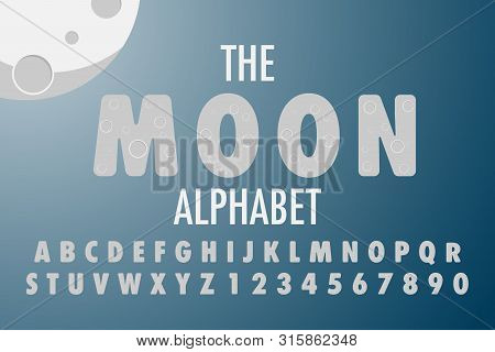 Full Moon Alphabet Vector & Photo (Free Trial) | Bigstock