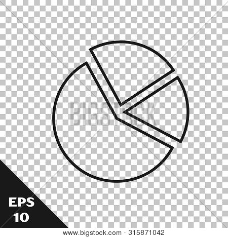 Black Line Pie Chart Vector & Photo (Free Trial) | Bigstock