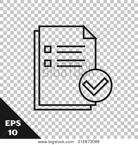 Black Line Document Vector & Photo (Free Trial) | Bigstock