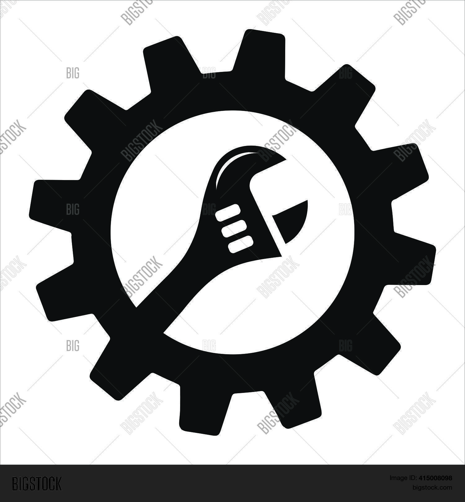 Simple Spanner On Vector & Photo (Free Trial) | Bigstock
