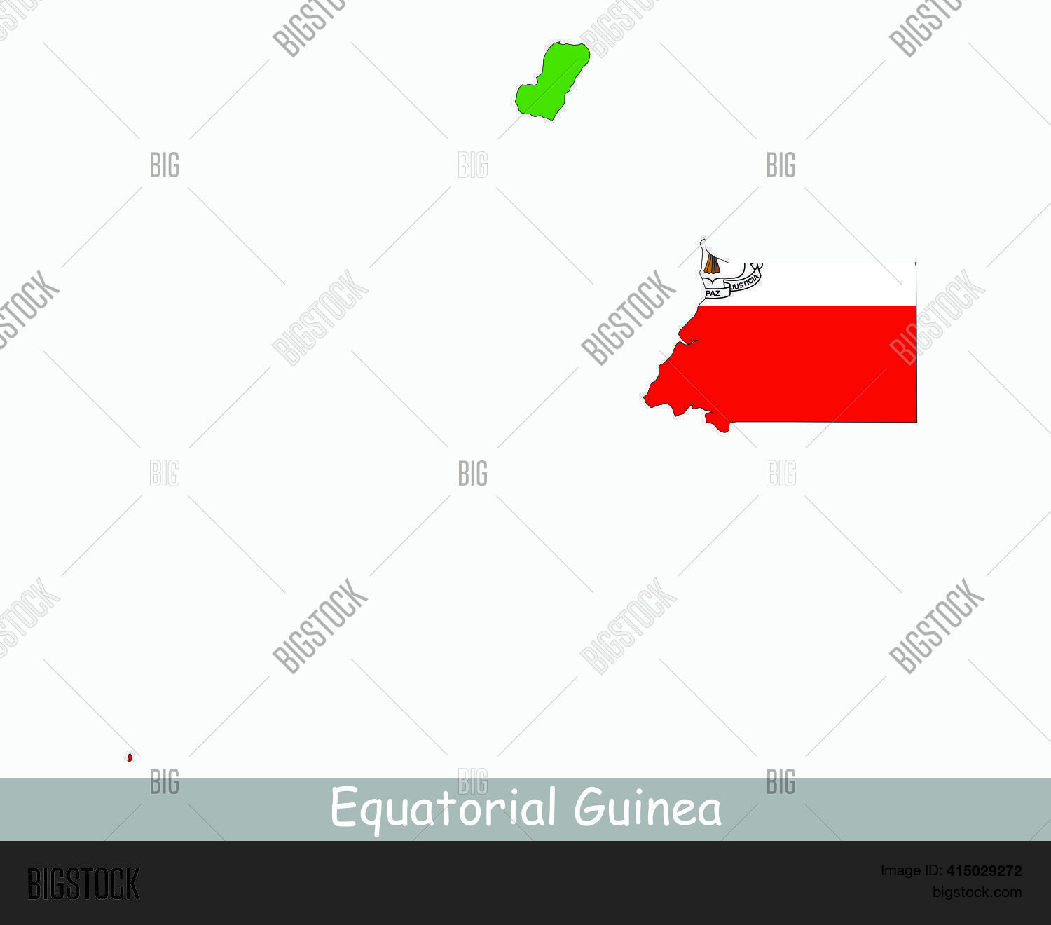 Equatorial Guinea Map Vector & Photo (Free Trial) | Bigstock