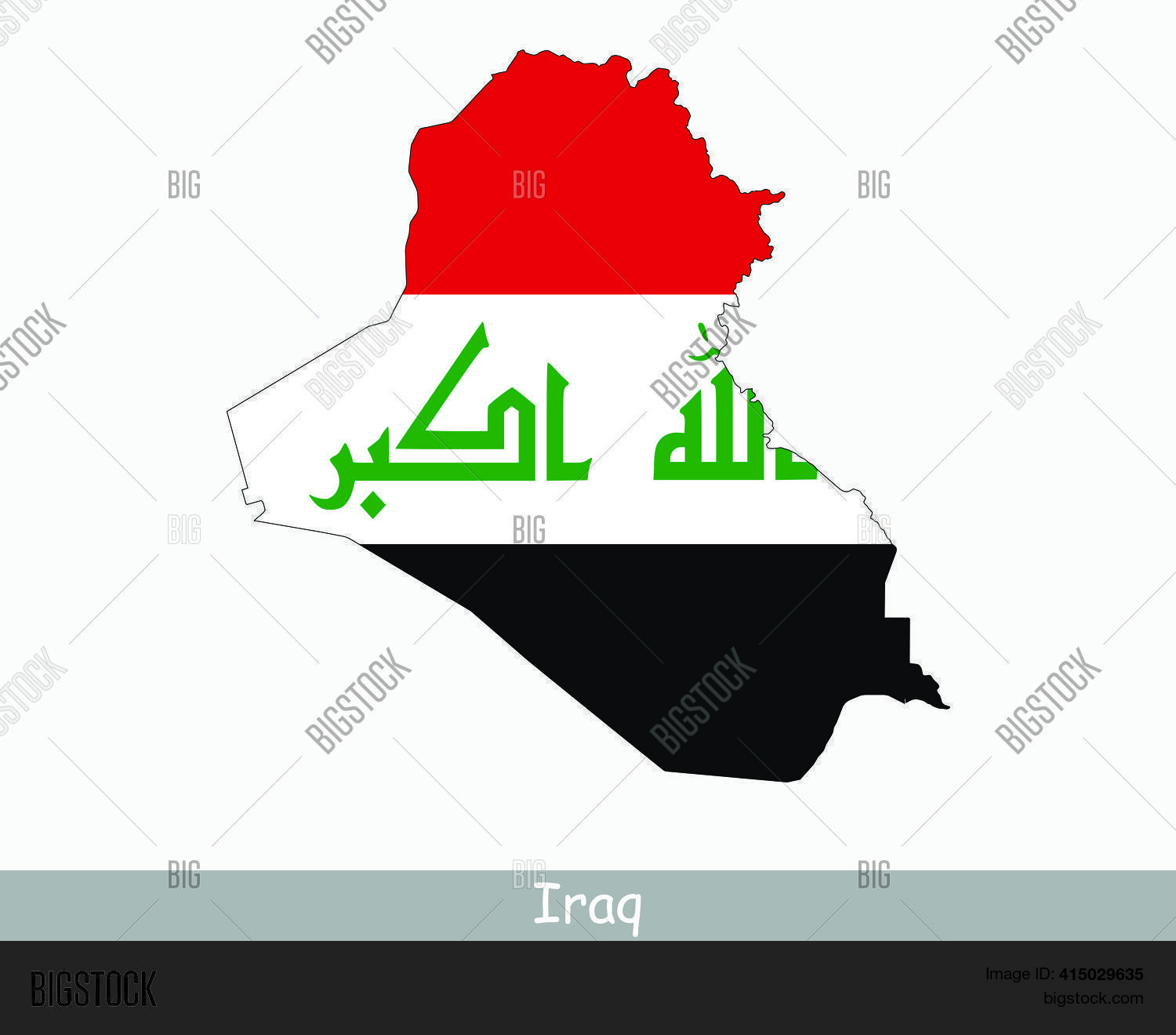 Iraq Map Flag. Map Vector & Photo (Free Trial) | Bigstock