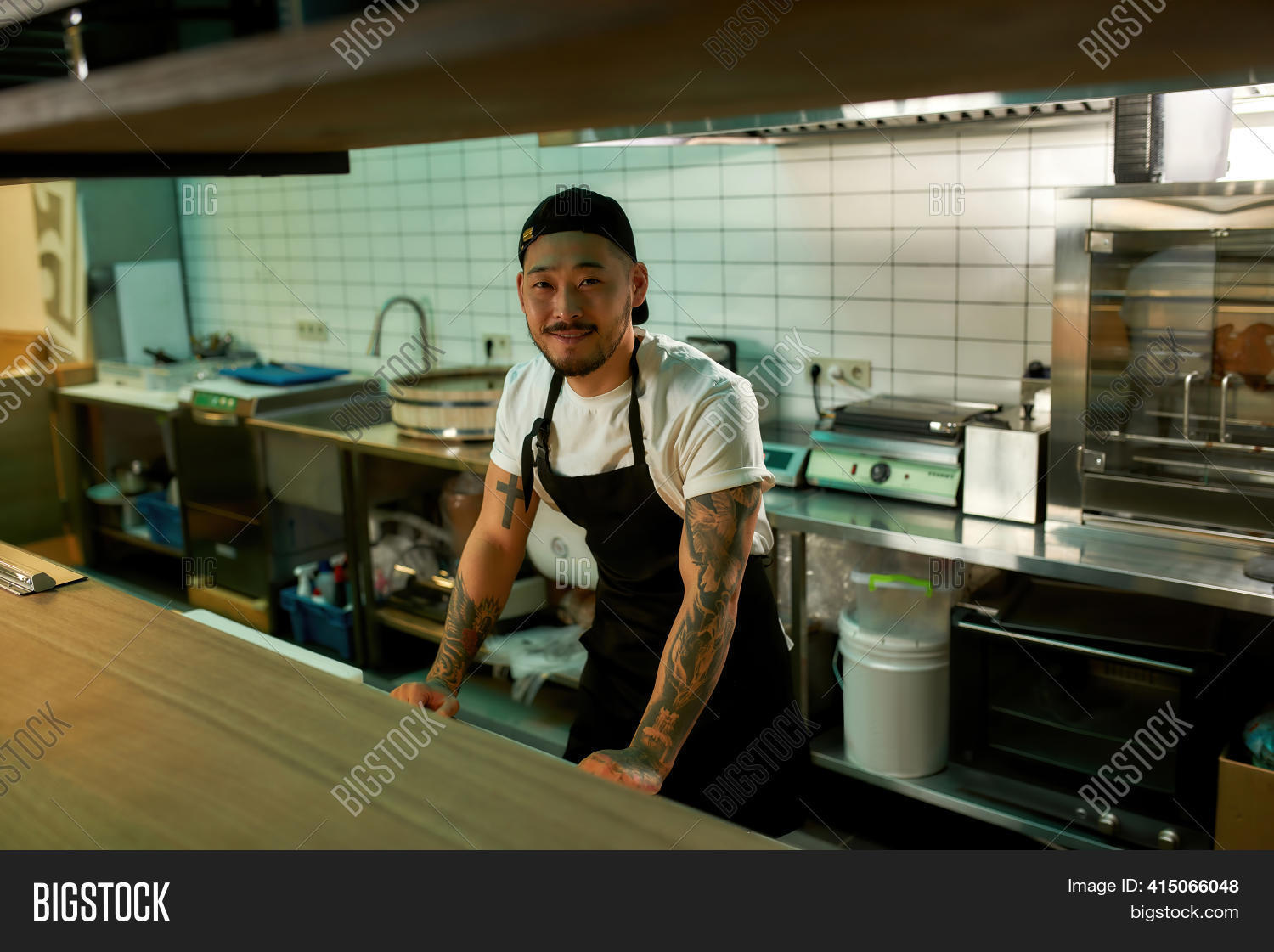 Man Standing Kitchen Image & Photo (Free Trial) | Bigstock